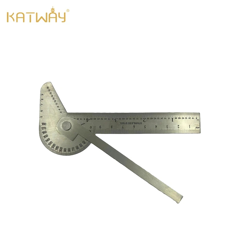 Stainless Steel Multifunctional Double Arm Protractor Center Positioni ...