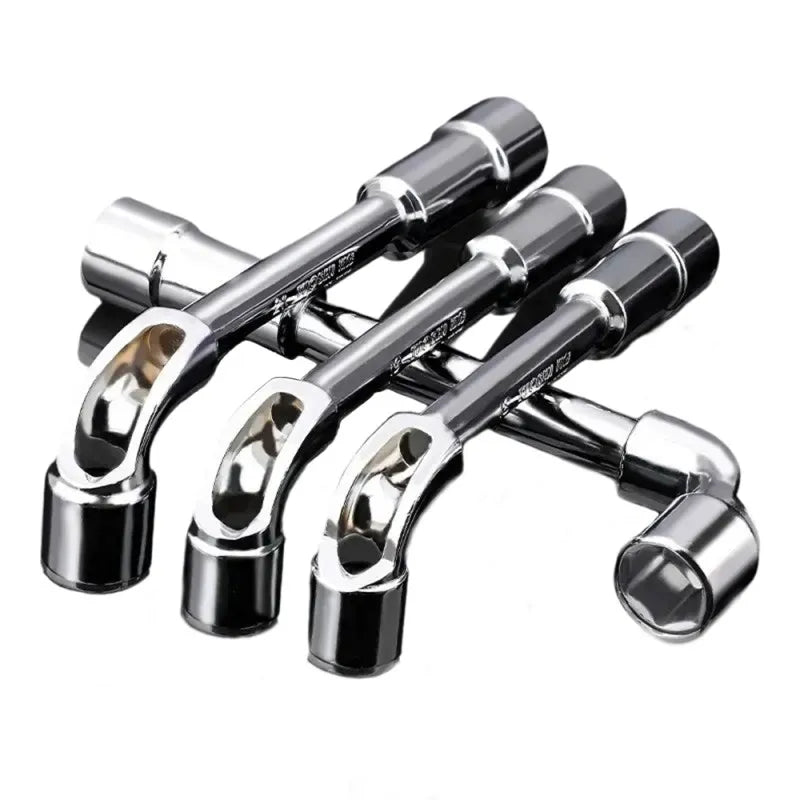 6/8/10/12MM CRV Steel L-Shape Pipe Socket Wrenches Pipe Hexagonal Wren ...